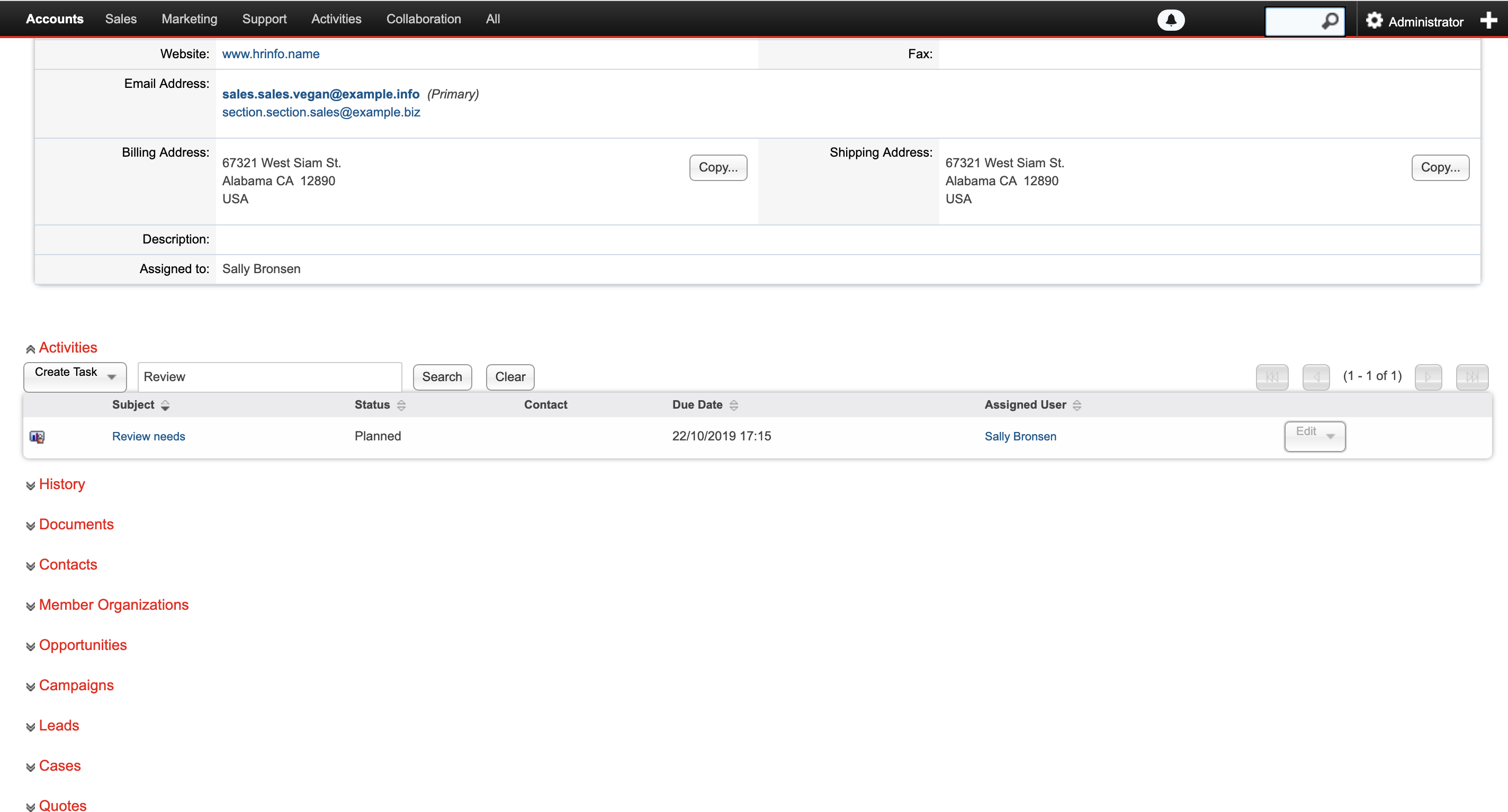 MTS SubPanel Search | SuiteCRM Module